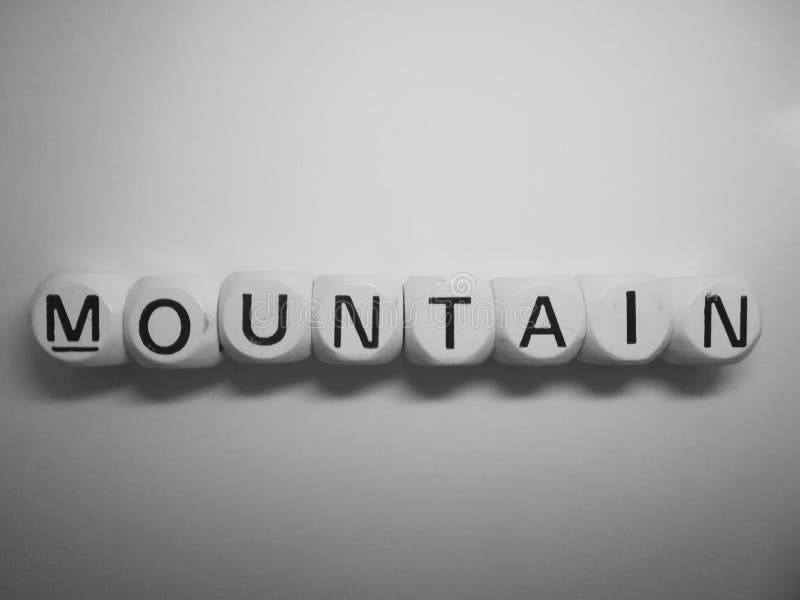 Word Mountain Chinese Language Definition Stock Photo - Image of ...
