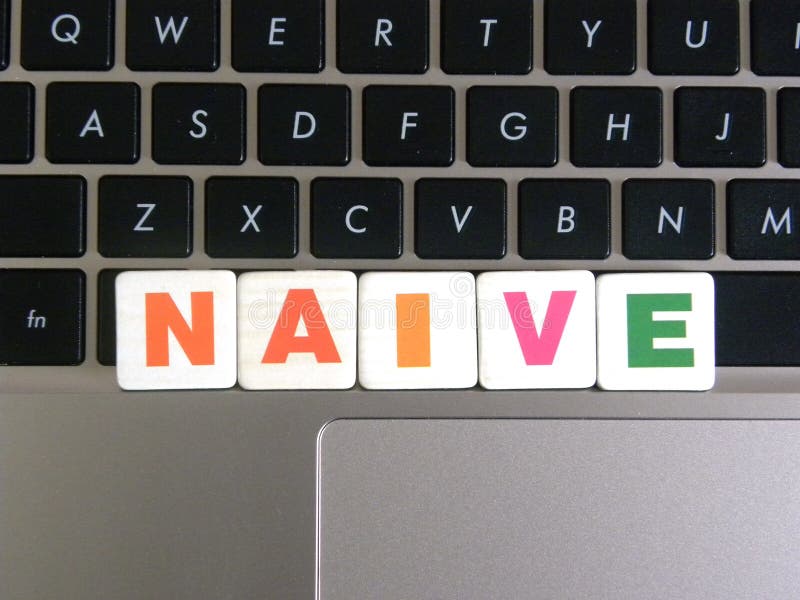 Word Naive Made from Gray Wooden Letters Stock Photo - Image of text ...