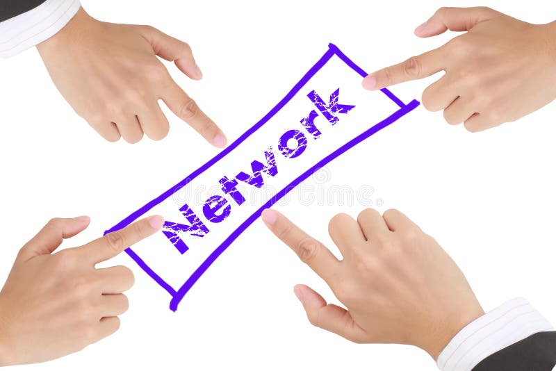 Word NETWORK with Isolated on White Stock Image - Image of isolated ...