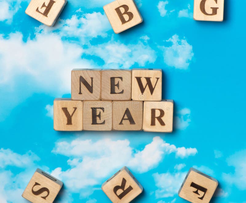 The word New Year stock image. Image of phrase, colour - 85226735
