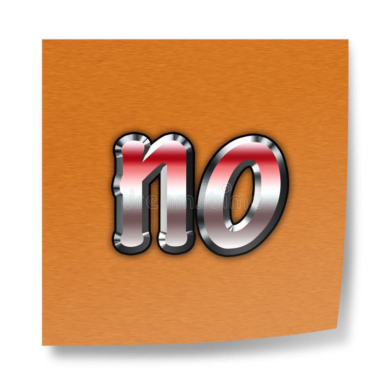 Word no stock illustration. Illustration of notice, memo - 27207363