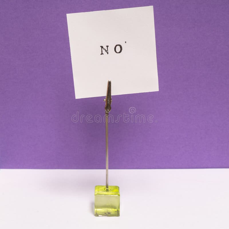 The word No stock photo. Image of equipment, graphic - 126511334