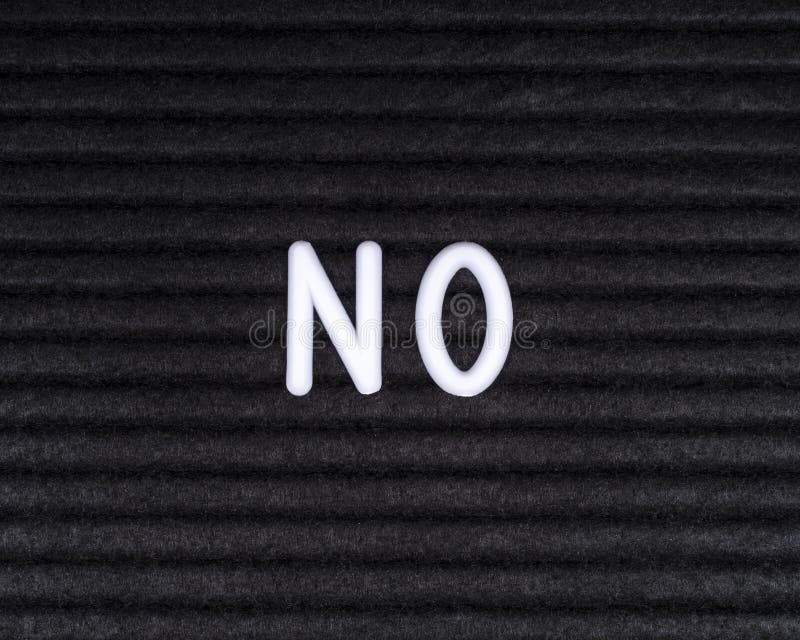 The word NO stock photo. Image of allowed, disagreement - 168763904
