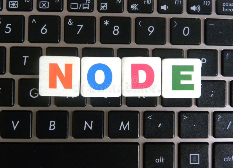 Word Node on Keyboard Background Stock Photo - Image of design ...