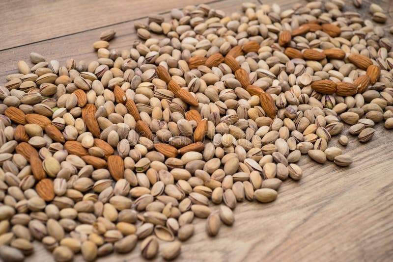 The Word Nuts Laid with Silver Letters on Wooden Board Background ...