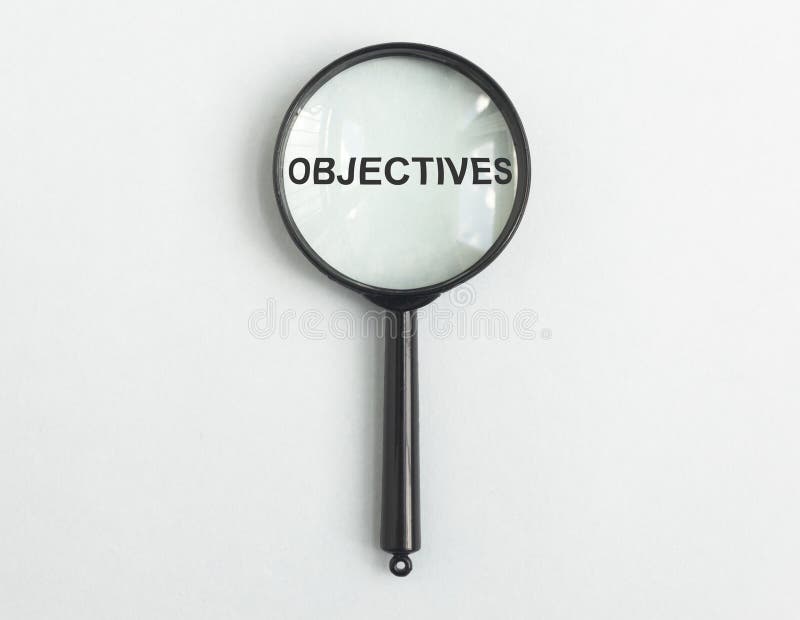 Objectives Light Bulb Word Cloud Collage Stock Image - Image of light ...