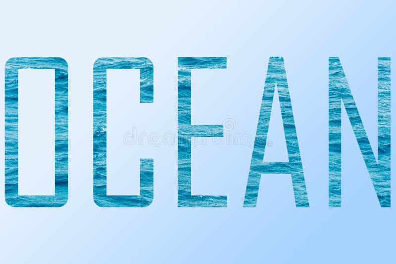 The word OCEAN stock illustration. Illustration of ecology - 146135882