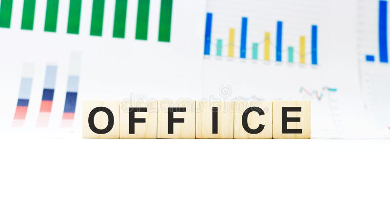 Word OFFICE Made with Wood Building Blocks Stock Photo - Image of ...