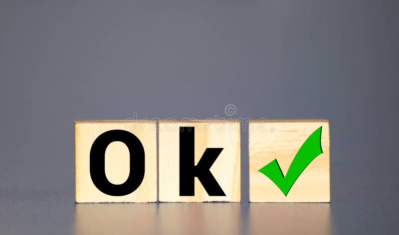 Ok Word Wooden Letter Cubes White Background Stock Photos - Free ...