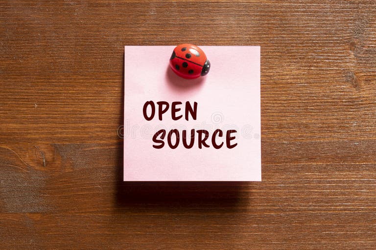 The word open source stock image. Image of note, announcement - 168122289
