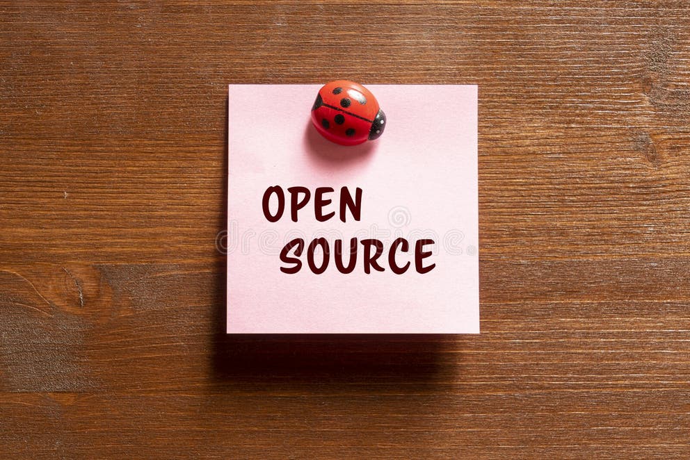 The word open source stock image. Image of note, announcement - 168122289
