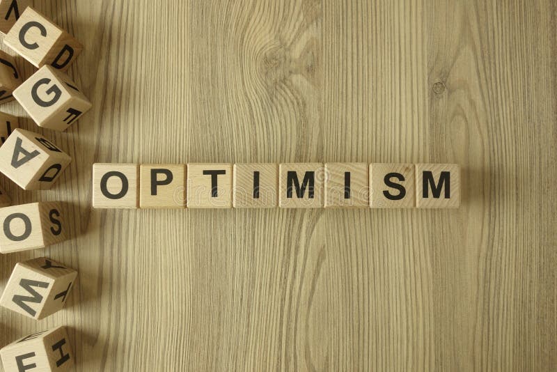 Word Optimism from Wooden Blocks Stock Image - Image of sanguineness ...