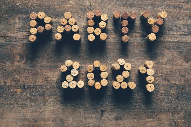 Word PARTY 2021 Made from Corks Stock Photo - Image of decor, drink ...