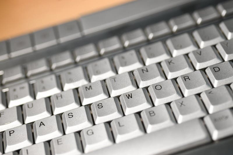 The Word Password of the Letters on the Keyboard Buttons Stock Image ...