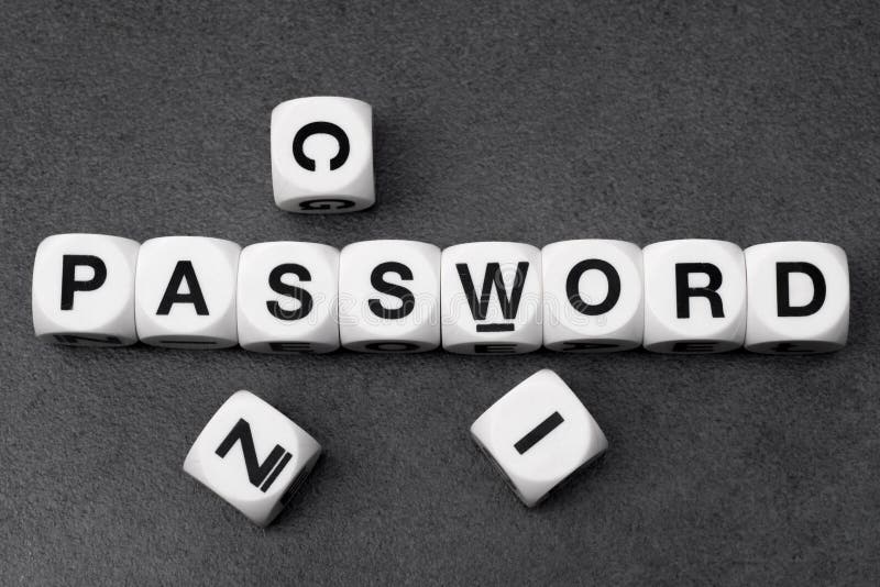 The Word Password and the Numbers 12345 in Missing Piece Jigsaw Puzzle ...