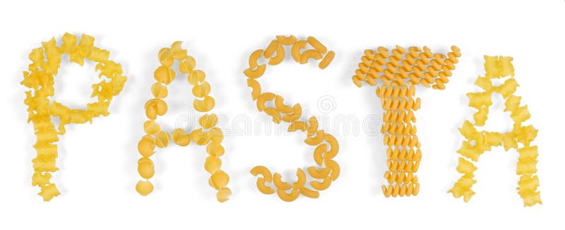 Word PASTA stock image. Image of health, kitchen, noodle - 31466449