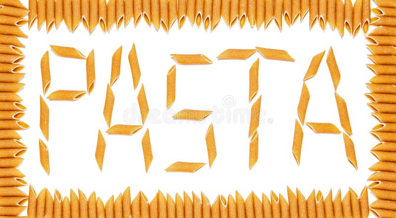 Word PASTA stock image. Image of health, kitchen, noodle - 31466449