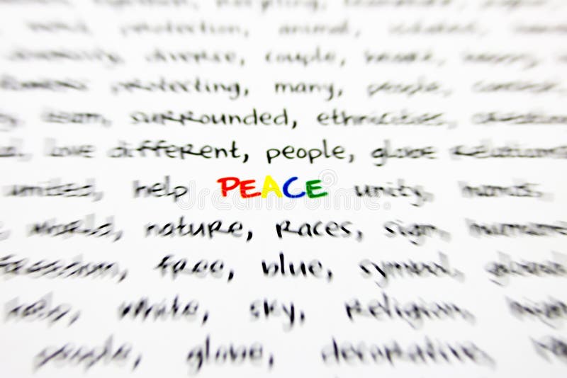 Word peace stock photo. Image of friendship, sentence - 27227068