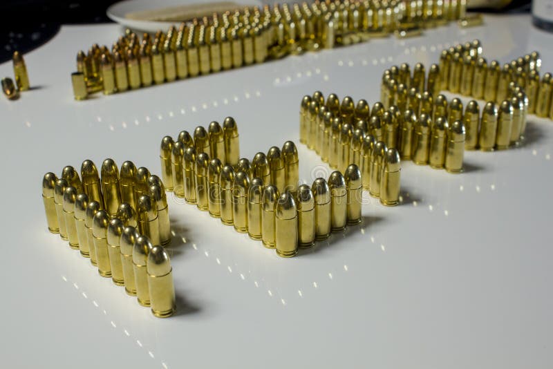 The Fired Bullet Stands in Front of the Bullets Editorial Photography ...