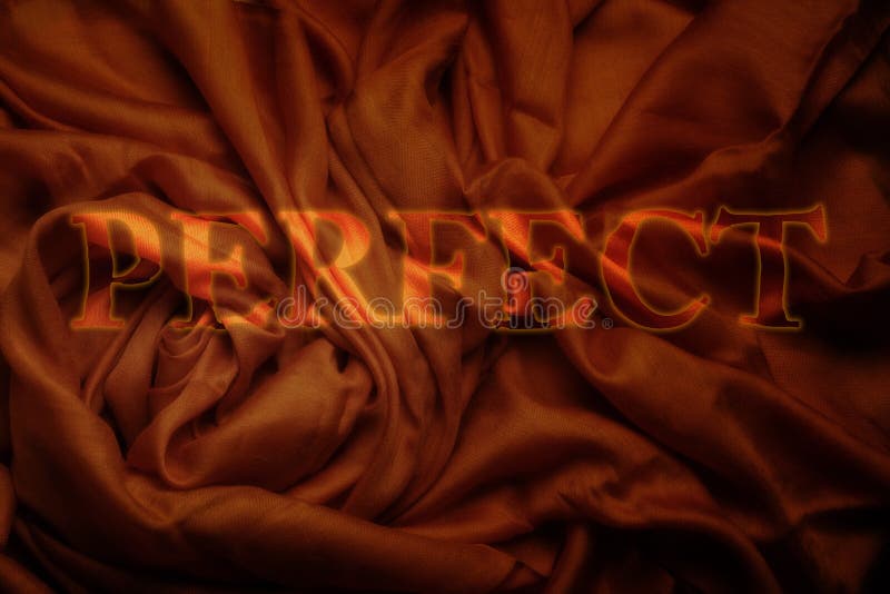 Word Perfect Written on a Flag Stock Image - Image of fabric, bright ...