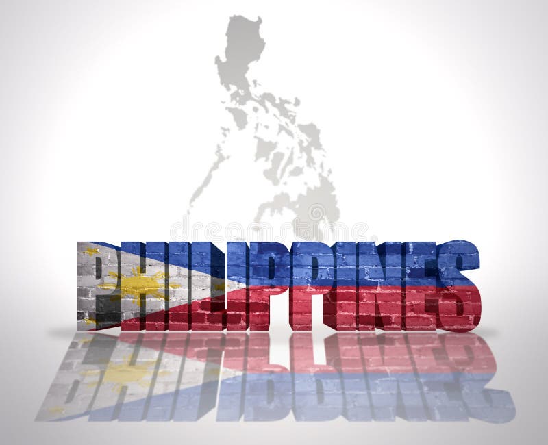 Philippines Word Philippines PROUD Flag Text Word Art Vector .eps,