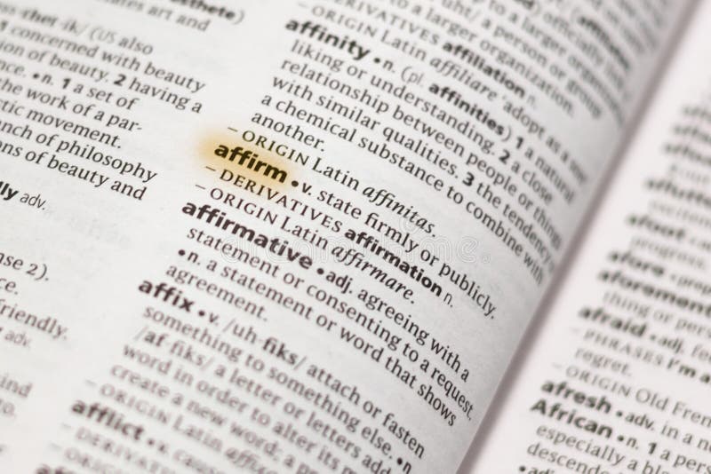 AFFIRM Word Written on Building Blocks Concept Stock Photo - Image of ...