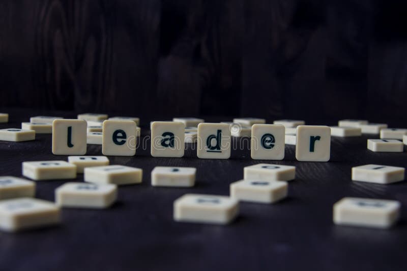 Word or Phrase LEADER Made with Letters on the Wood, Great Image for ...