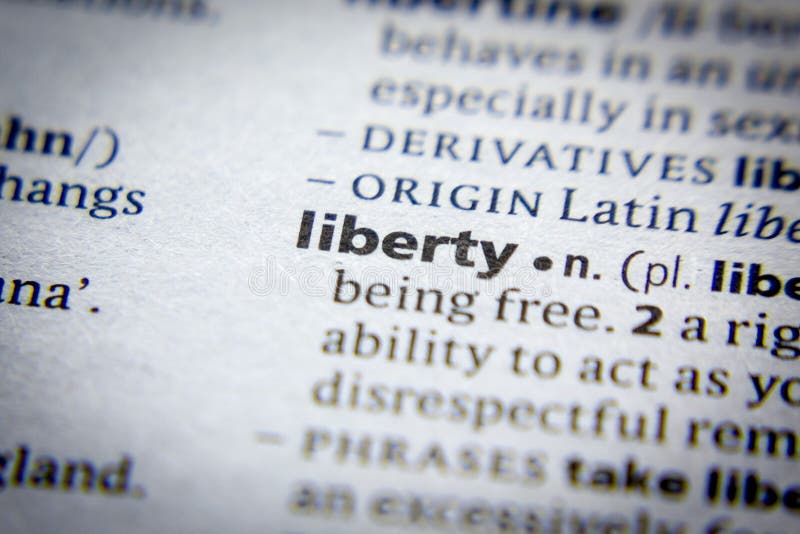 Word or Phrase Liberty in a Dictionary Stock Photo - Image of ...