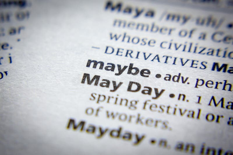 Word or Phrase Maybe in a Dictionary. Stock Photo - Image of editorial ...