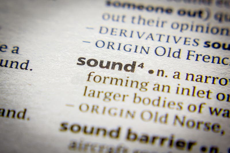 Word or Phrase Sound in a Dictionary Stock Photo - Image of highlighted ...