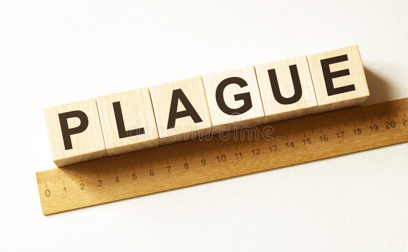 Word Plague Made with Wood Building Blocks Stock Image - Image of ...