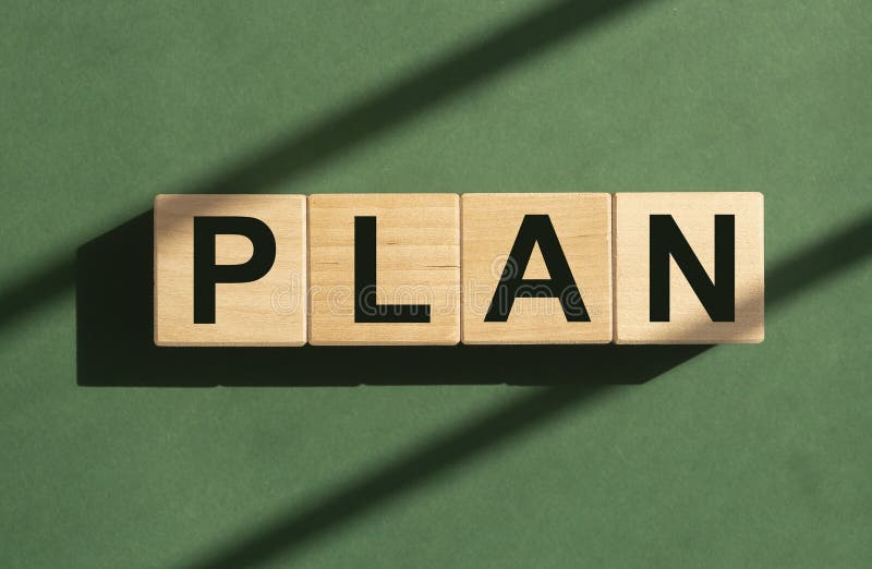 Word Plan in Business or Education, Inscription Stock Photo - Image of ...