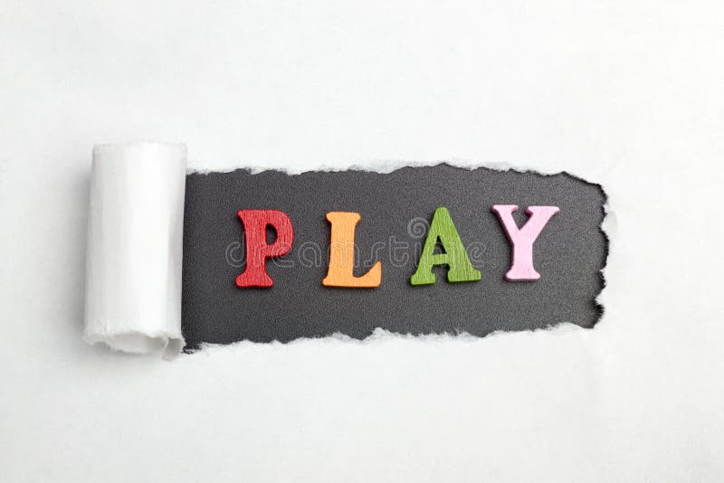 The Word PLAY stock image. Image of learn, wood, wooden - 8825339