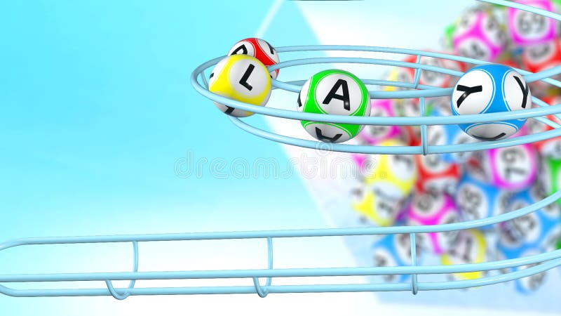 The Word PLAY Make Up Rolling Out Bingo Balls Stock Video - Video of ...