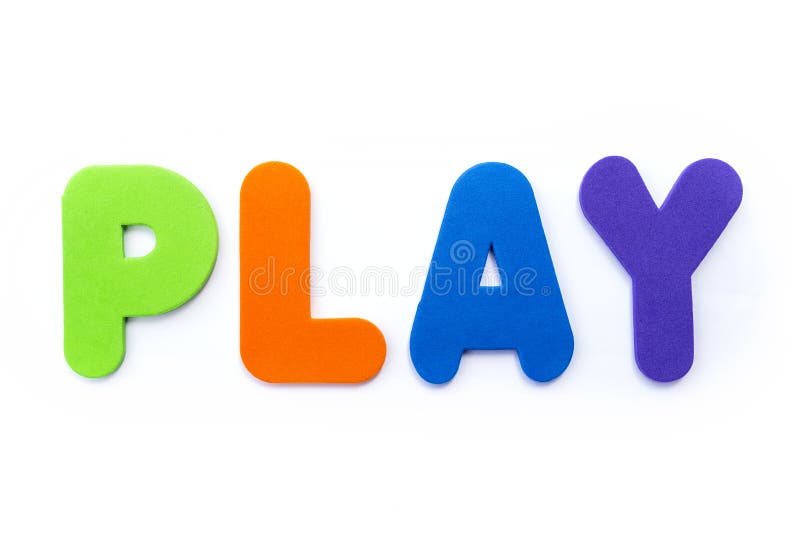The word PLAY stock photo. Image of funny, education - 119290912