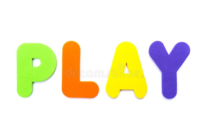 The word PLAY stock photo. Image of isolated, learning - 120346214