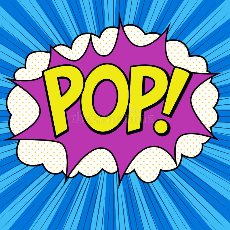 Word POP pop art style stock vector. Illustration of funny - 128770742