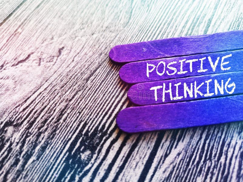 Word - POSITIVE THINKING on Ice-cream Sticks Stock Image - Image of ...
