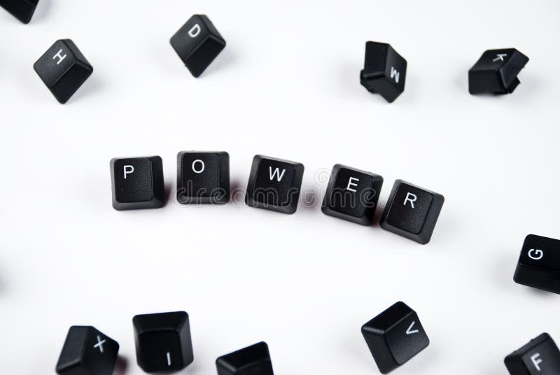 The Word Power with an Image of an Electricity Pylon Inside the Text ...