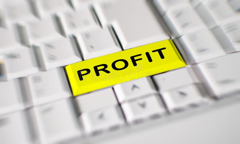 Word Profit on Computer Keyboard Key Stock Photo - Image of accounting ...