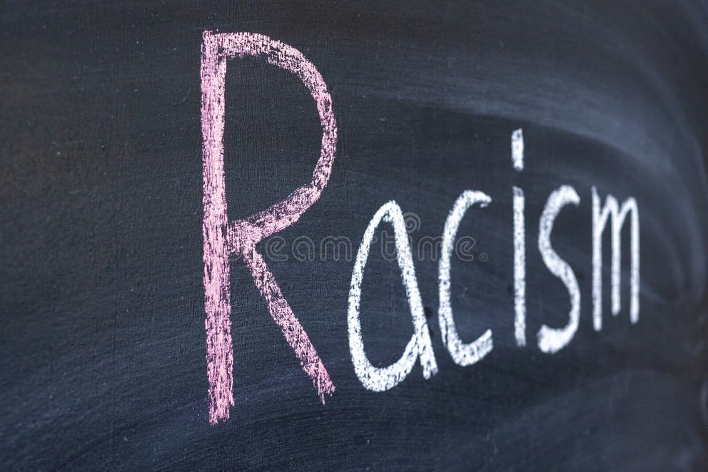The Word Racism on a Chalkboard Stock Photo - Image of isolated ...
