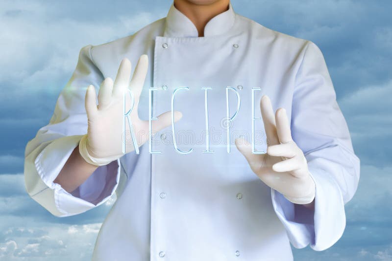 The Word Recipe in the Hands. Stock Photo - Image of baker, employee ...