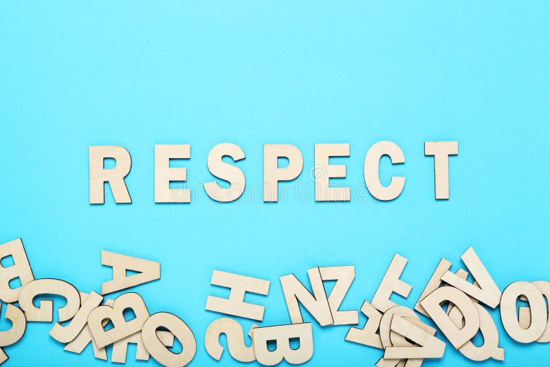 Respect stock image. Image of green, letters, blue, colour - 53372429