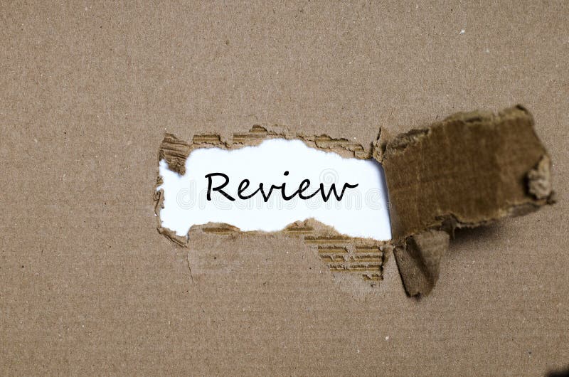 The Word Review Appearing Behind Torn Paper Stock Photo - Image of ...