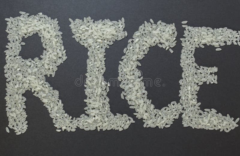 English Word Rice stock photo. Image of healthy, breakfast - 30204216