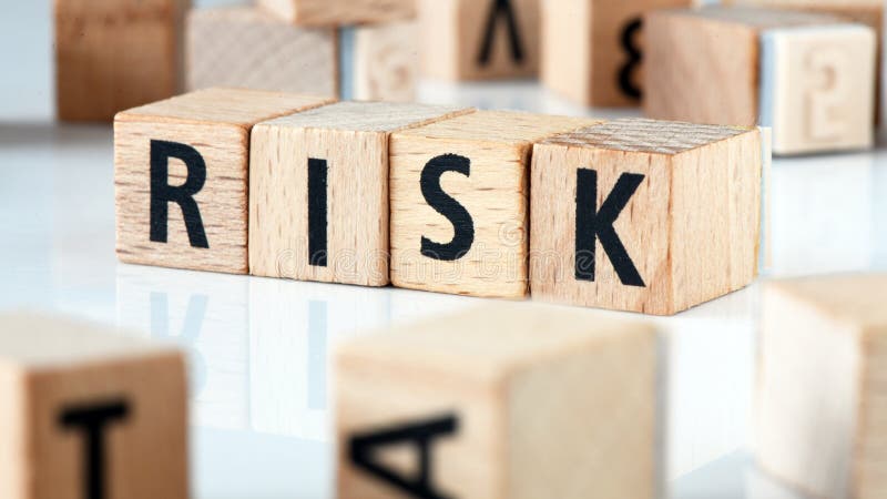 Word RISK Arranged from Wooden Letters Stock Photo - Image of safety ...