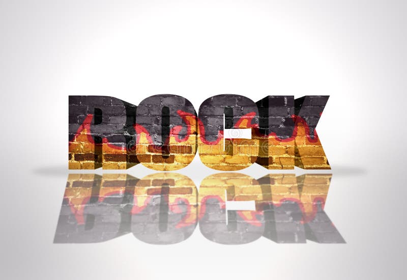 Word Rock Made with Small Rocks Stock Image - Image of firm, tough ...