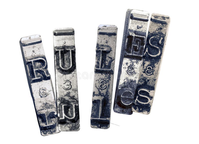 The Word RULES with Old Typwriter Keys Stock Photo - Image of list ...