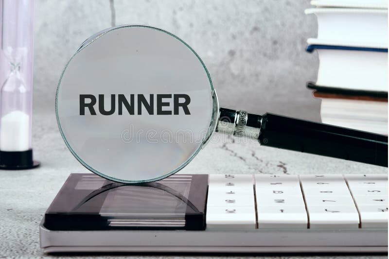 The Word RUNNER through a Magnifying Glass on a Calculator, There are ...
