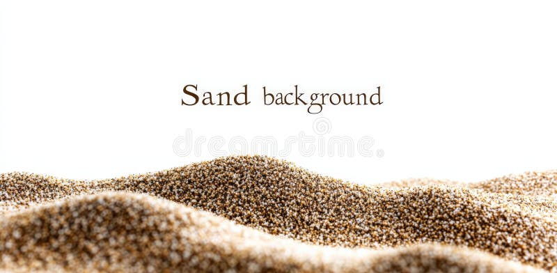 The Term Sand is Clearly Inscribed on a Large Pile of Sand Stock Photo ...